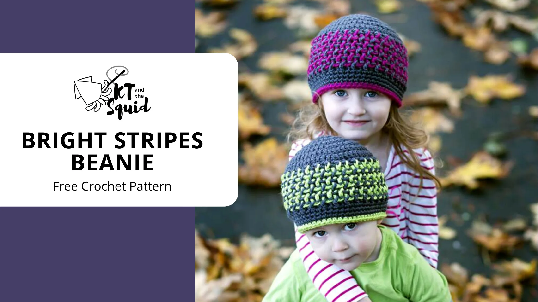 Free Bright Stripes Crochet Beanie Pattern